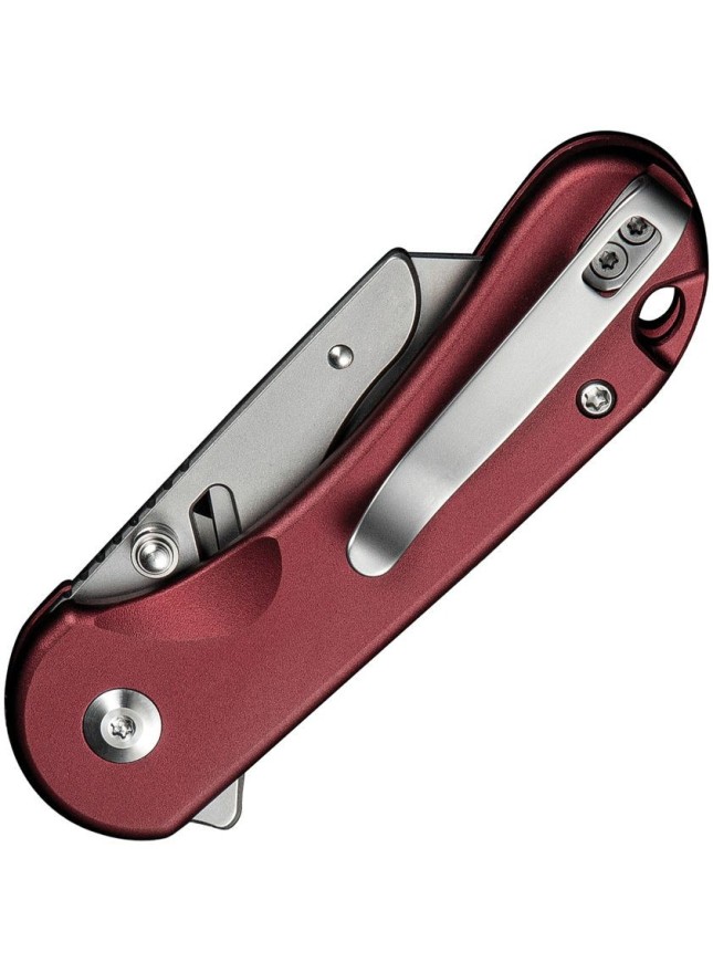 Elementum Utility Button Lock Burgundy Aluminium