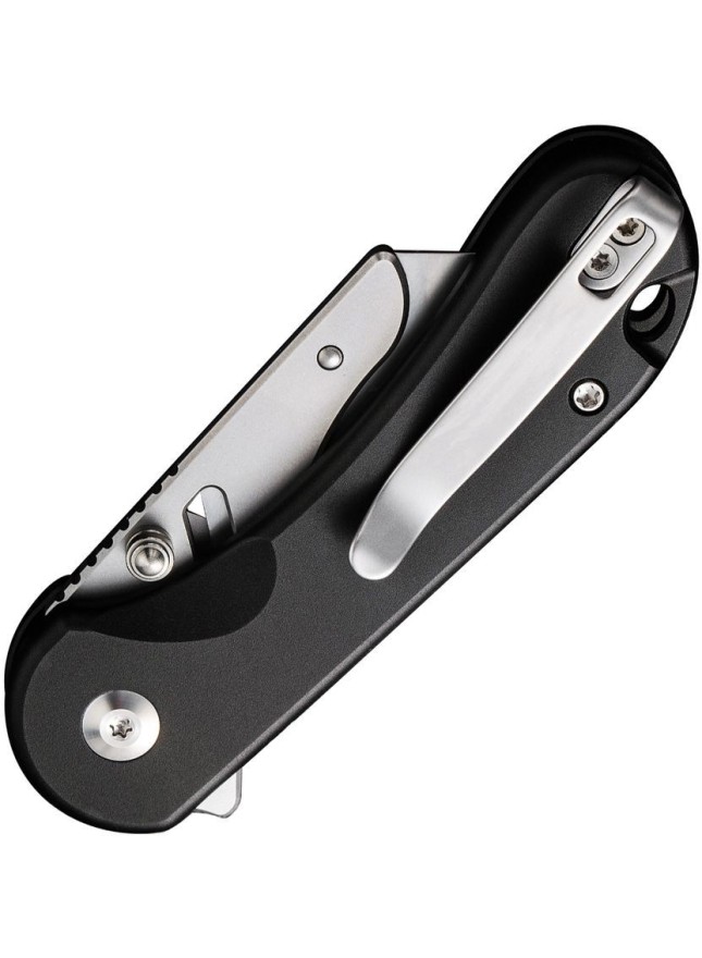 Elementum Utility Button Lock Black Aluminium