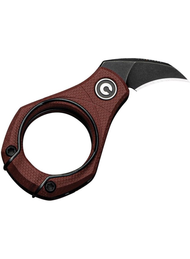 Pyrus Utility 14C28N steel Slip Joint Burgundy G10 Ostap Hel Design