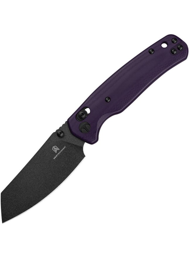 Cicada's Wing B-Lock 10Cr15MoV steel gray coating purple G10 handle