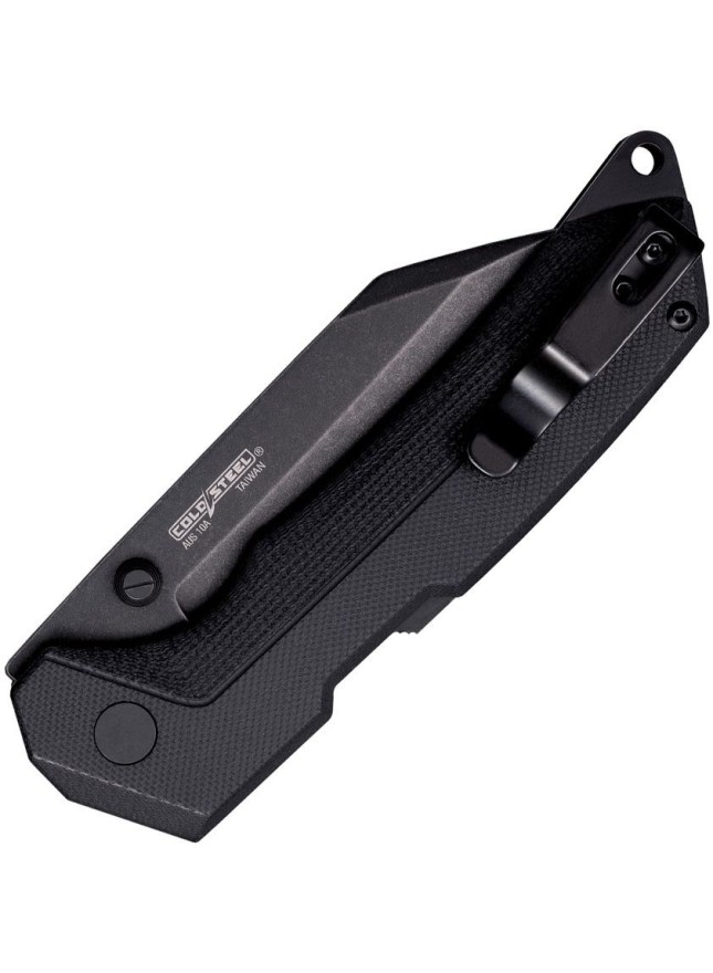 Karve folding knife AUS-10A steel blackwash finish Atlas Lock Black G10 ...