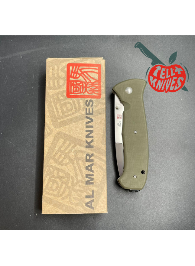 Collector AL MAR SERE 2000 VG-10 steel OD Green G10 handle
