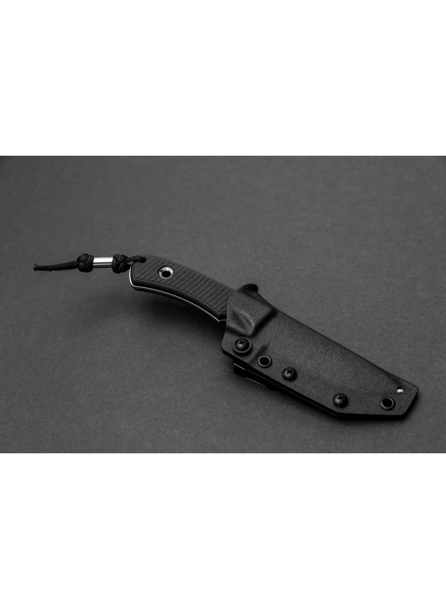 Polheim CPM-MagnaCut steel Satin Finish black Micarta handle black kydex