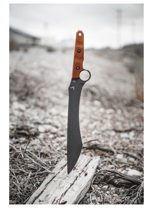 Lilith Full Tang 1095HC Machete tactical gunsmoke gray finish Tan Canva ...