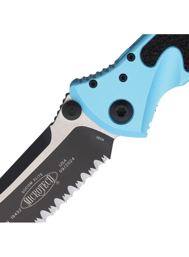 Socom Elite S\E Linerlock M390 steel Two Tone finish partially serrated ...