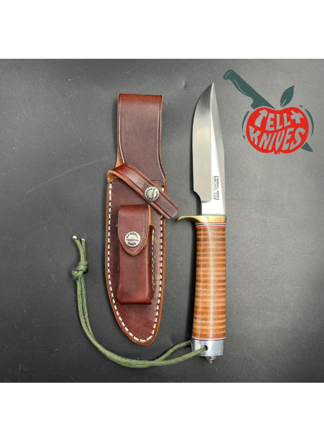 Model 5 - 5 Camp And Trail forged stainless steel stacked leather brass ...