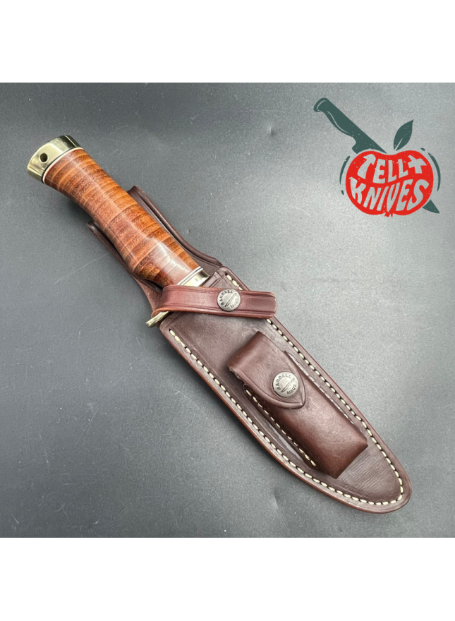 Model 5 - 6 Camp And Trail forged carbon steel stacked leather brass ...